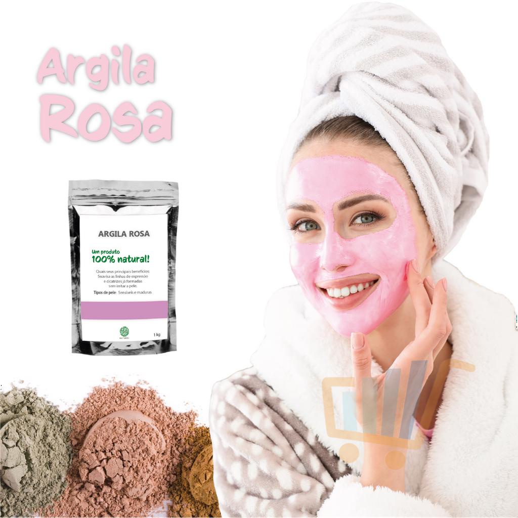 Argila Rosa Mascara Embelezamento Facial e Corporal | Shopee Brasil
