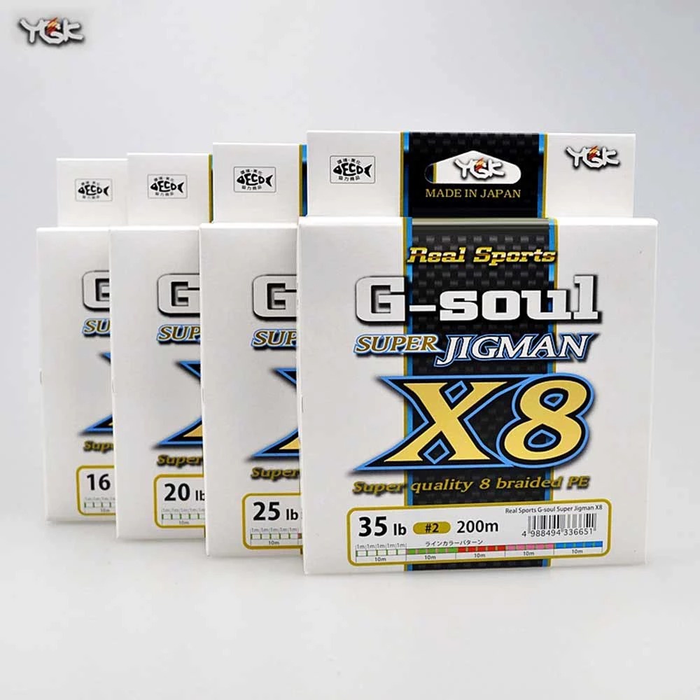 LINHA YGK G-SOUL SUPER JIGMAN X8 PE 2.0 (40LBS) 300M | Shopee Brasil