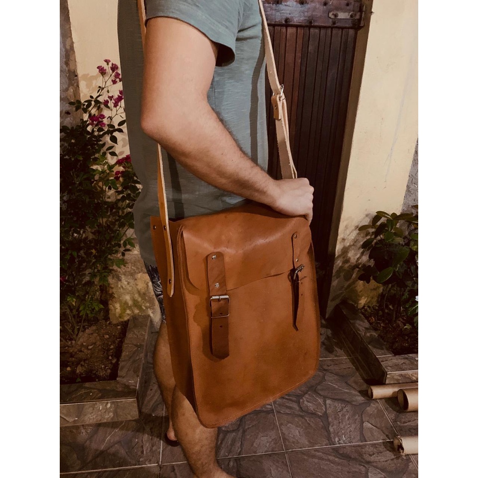 Bolsa Embornal Bornal Capanga Ferramentas Couro Legítimo | Shopee Brasil