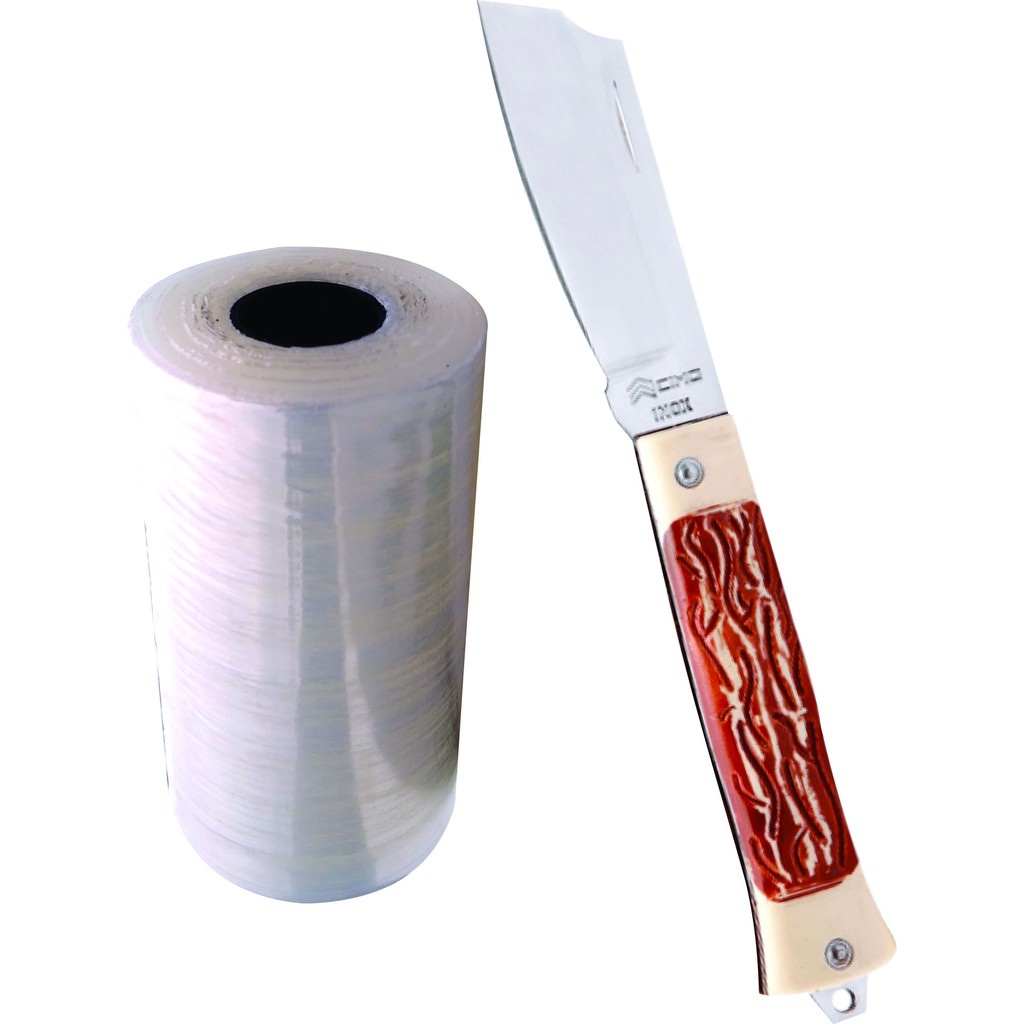 Canivete De Enxertia Profissional + Fita De Enxerto 10cm | Shopee Brasil