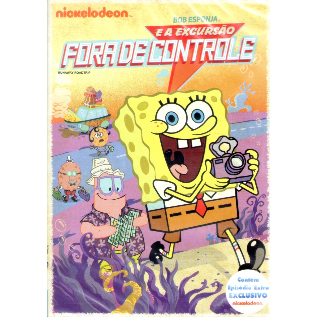 Dvd Infantil Bob Esponja E A Excursão Fora De Controle - Lacrado ...