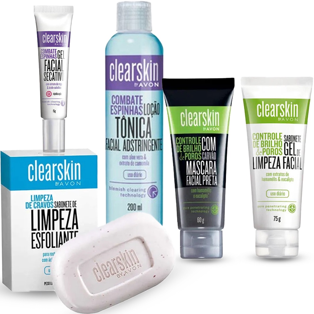 kit tratamento para pele com tendência a acne clearskin Avon - Promoção ...