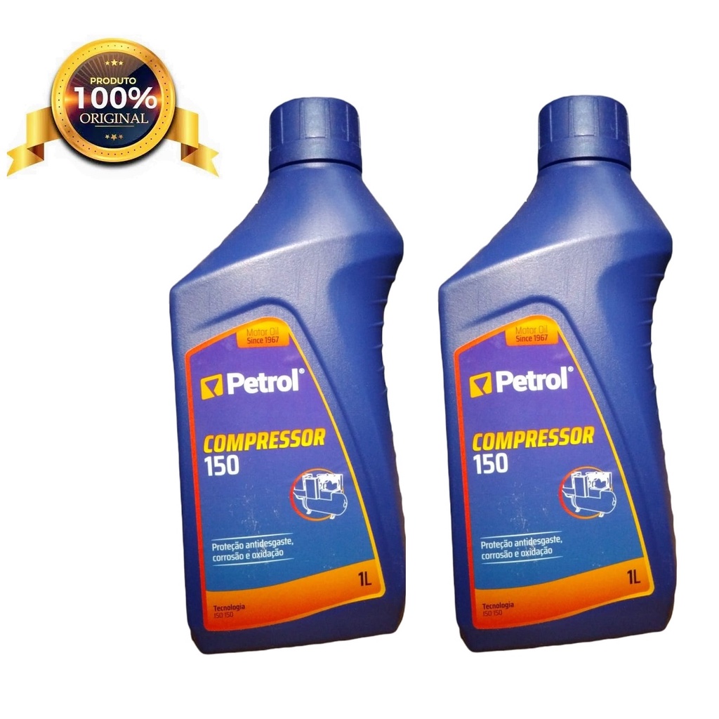 Kit 02 Óleo Para Compressor De Ar Iso Vg 150 Alta Performance | Shopee ...