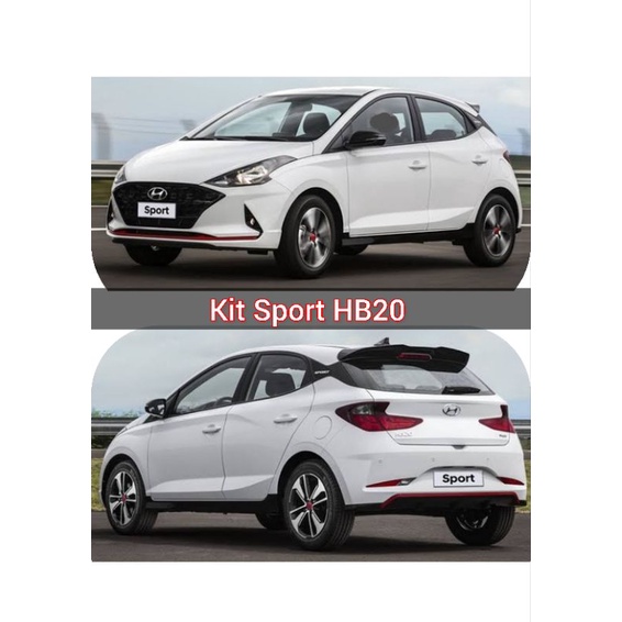 Aplique Friso kit Hb20 hatch Sport Detalhe Vermelho | Shopee Brasil