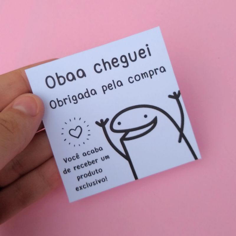 40 MINI PANFLETOS - Meme Flork / FLORK - Agradecimento pela Compra ...