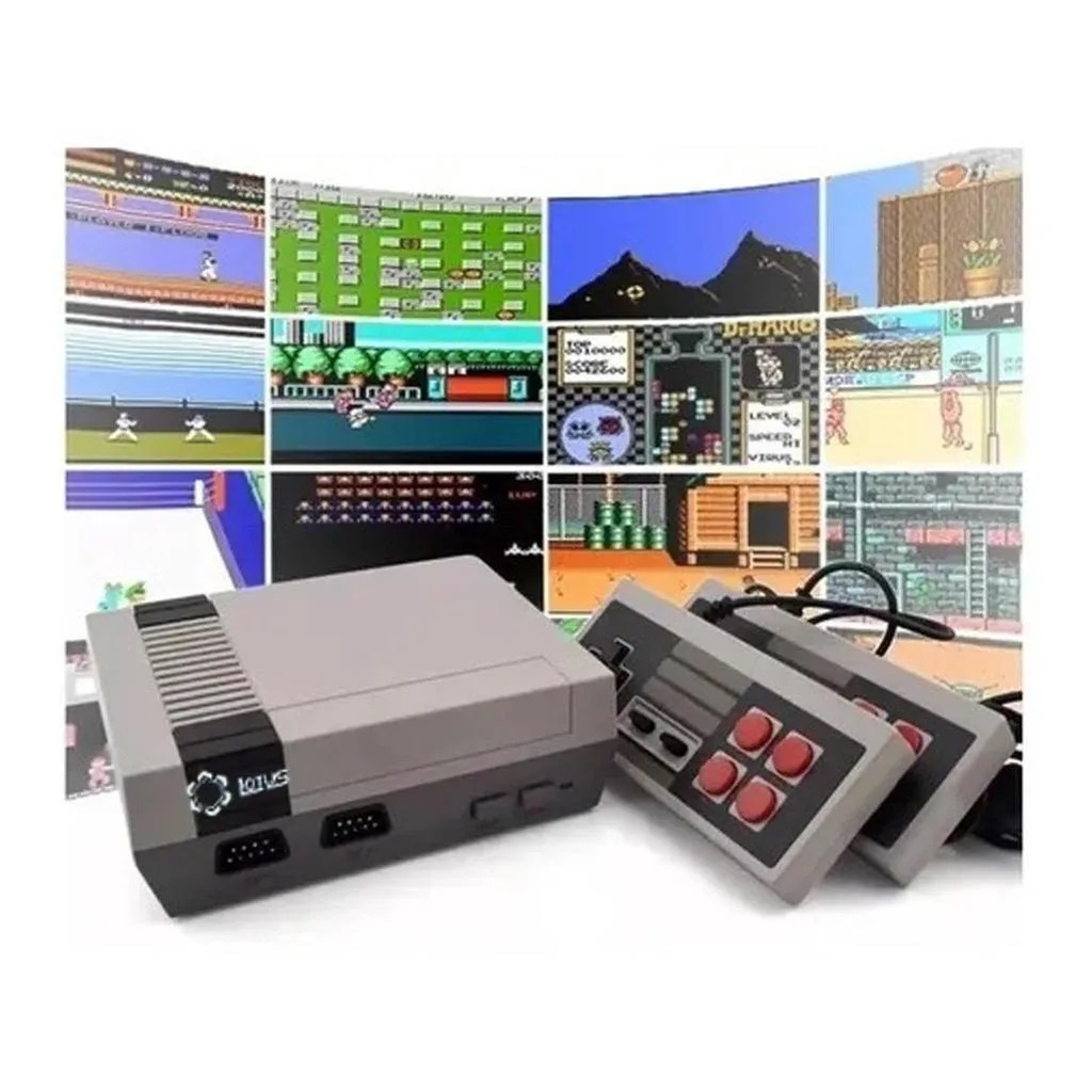Mini Video Game Console Retro 620 em 1 Jogos Classicos 2 controles ...