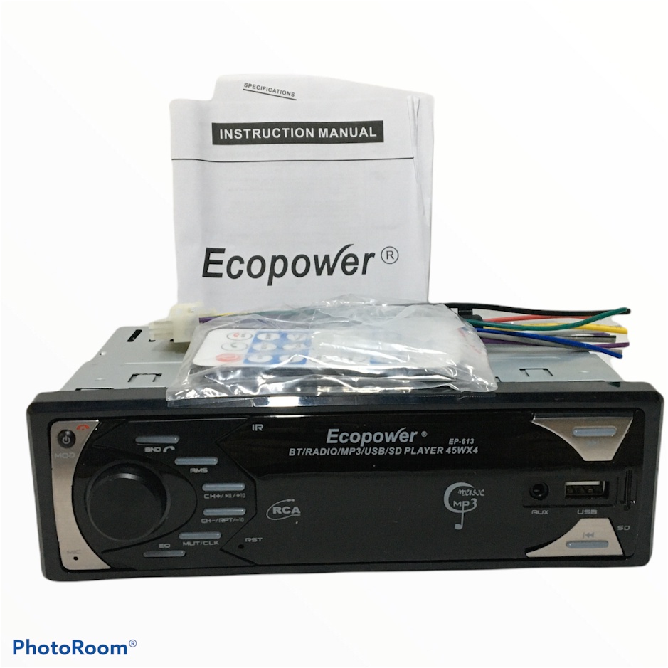RADIO AUTOMOTIVO ECOPOWER EP-613 USB FM CONTROLE | Shopee Brasil