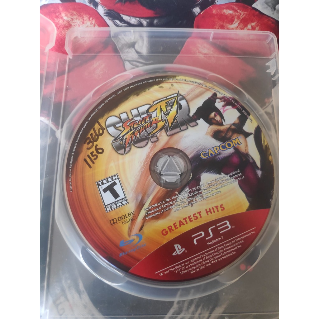 Jogo super street fighter IV Ps3 sem folders - Playstation 3 - Play 3 mídia física original ...