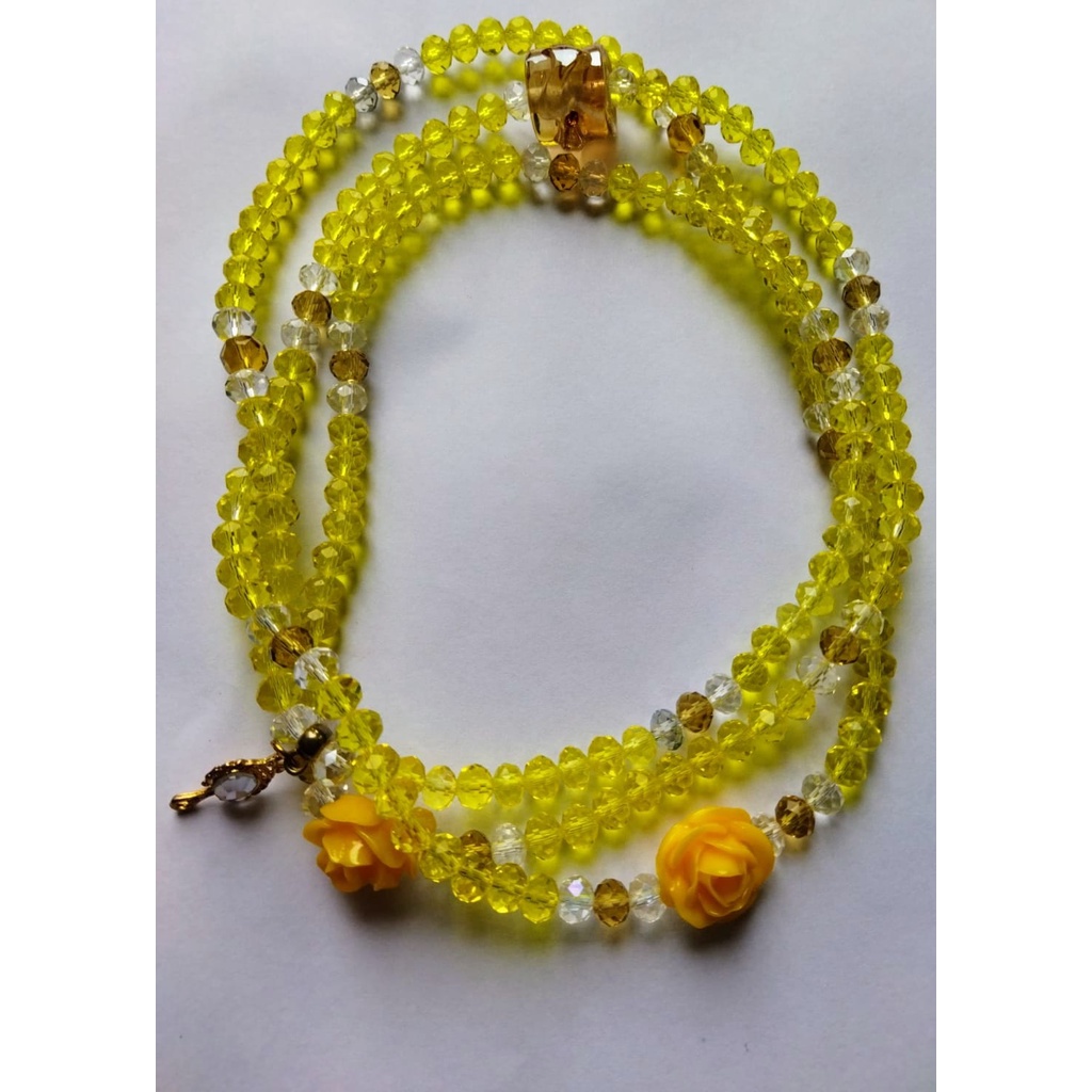 Guia Oxum - material cristais de conta | Shopee Brasil
