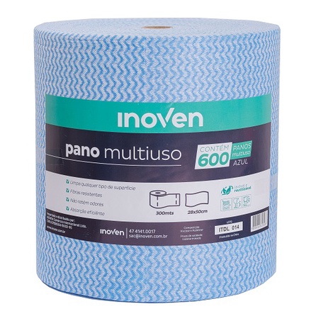 Pano de Limpeza Multiuso Tipo Perflex Rolo com 600 Panos - Inoven ...
