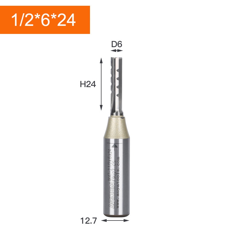 ARDEN 3 Flautas TCT Reta Router Bit 3-blade Corte CNC Fresa Carbide ...