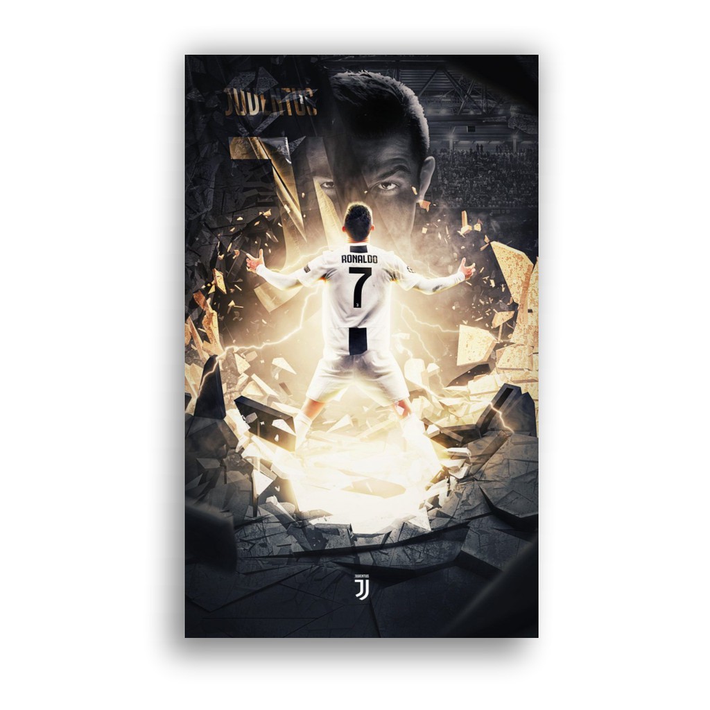 Quadro Decorativo Cristiano Ronaldo CR7 Futebol Placa 20x30 cm MDF 3mm ...