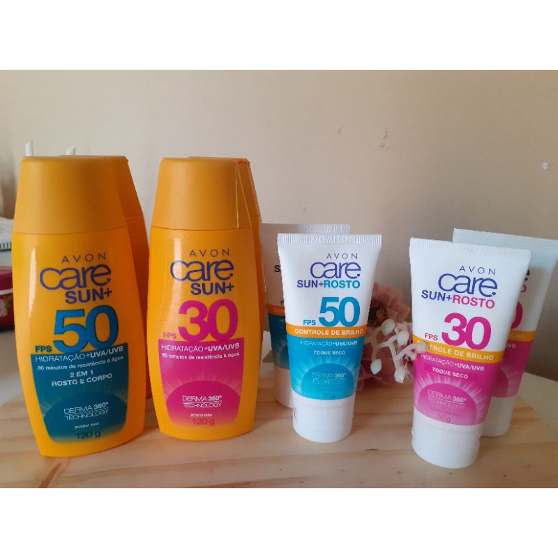 Protetor solar corporal e facial Avon Care-sun 2 em 1 FPS 50 | Shopee Brasil