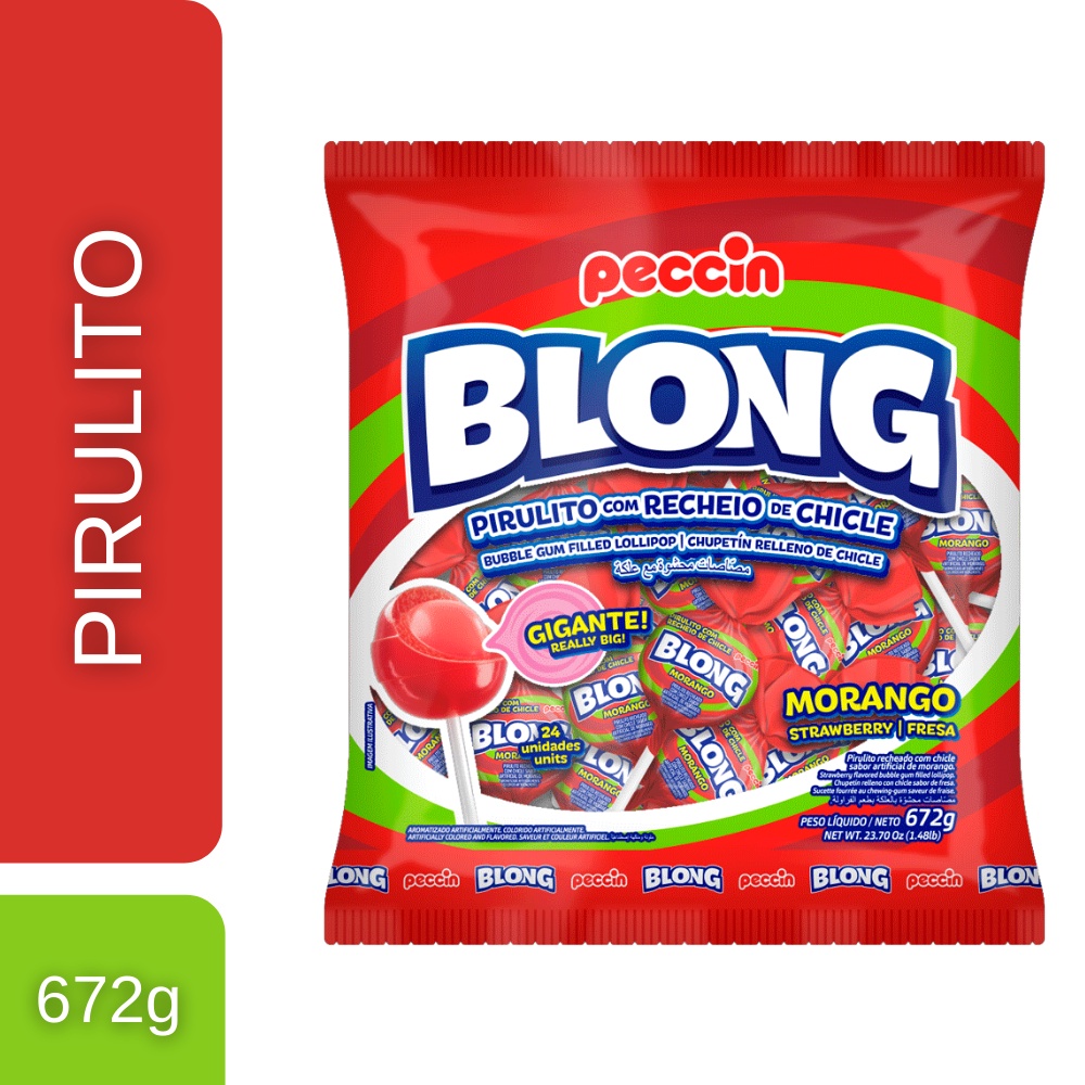 Pirulito Blong 672g c/ 24 unidades | Shopee Brasil