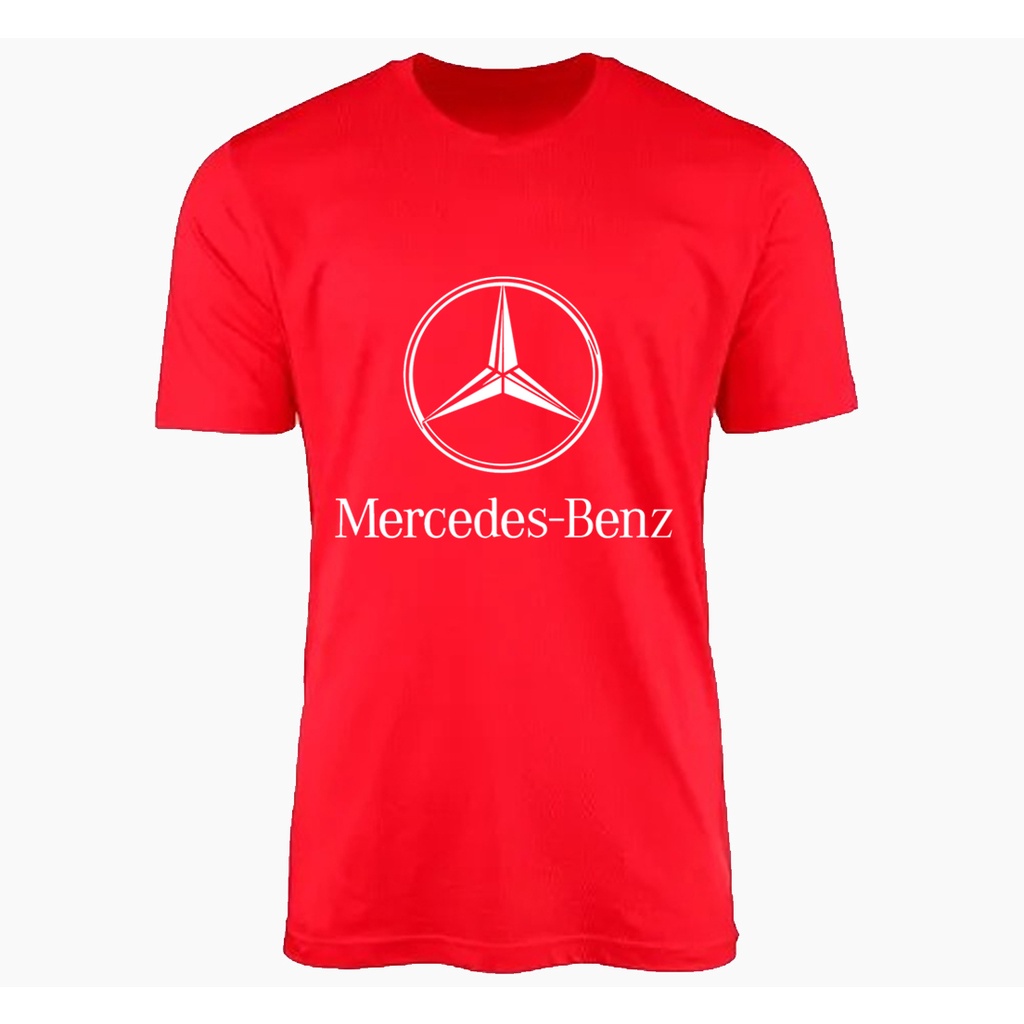 Camiseta Unissex Algodão Logo Mercedes Benz | Shopee Brasil