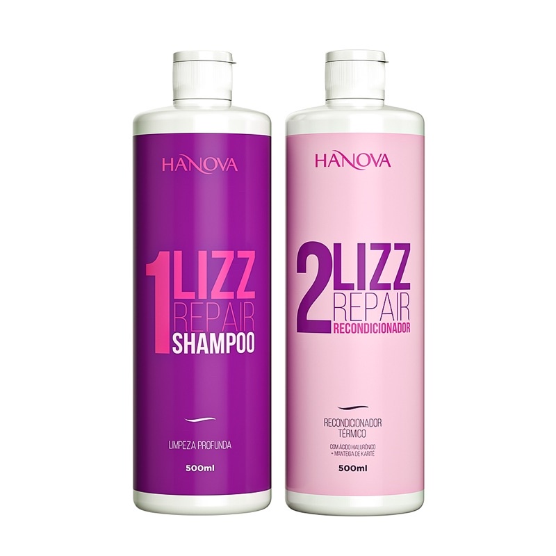 Escova Progressiva Organica - Lizz Repair - Hanova 500ml | Shopee Brasil