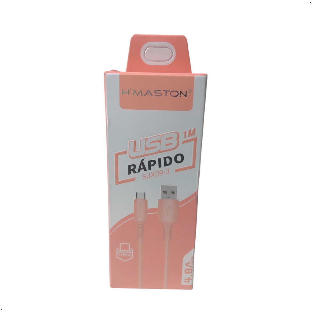 Cabo Carregamento Rápido COLORIDO 1M USB Tipo C Hmaston | Shopee Brasil