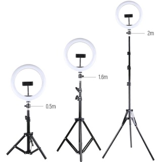 Ring Light Led Iluminador 26cm 10 Polegadas Completo 2,1m Tripé 210cm Ring 10Polegadas | Shopee ...