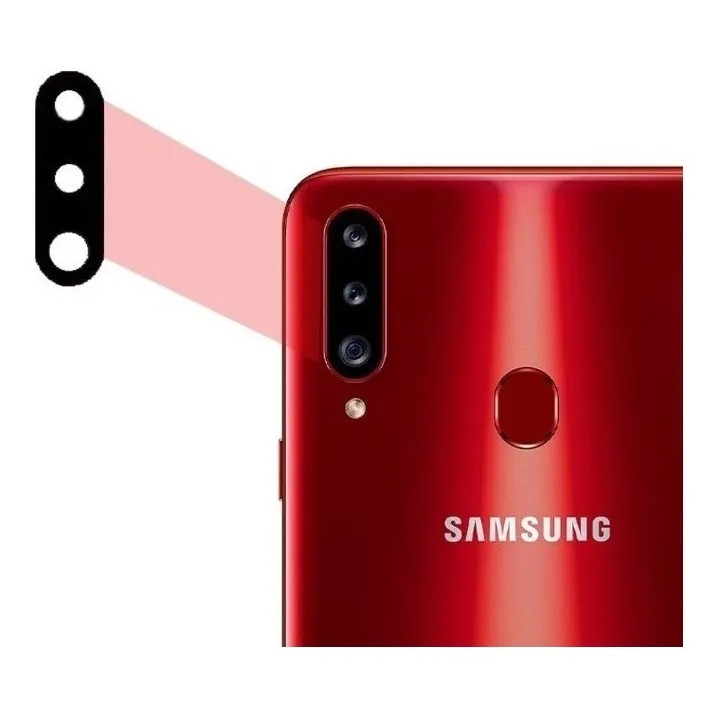 Lente Vidro Câmera Traseira Galaxy A20s A207 Inclui Adesivo | Shopee Brasil