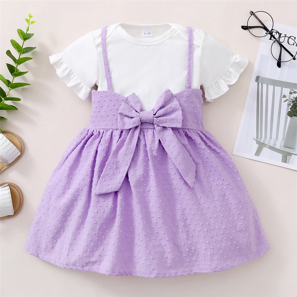 0-2 Anos Recém-nascido Bebê Menina 2pcs Verão Roupas Conjunto Princesa ...