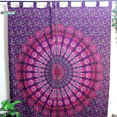 Cortina Indiana Boho Hippie Chic Mandala India Decor Boho | Shopee Brasil