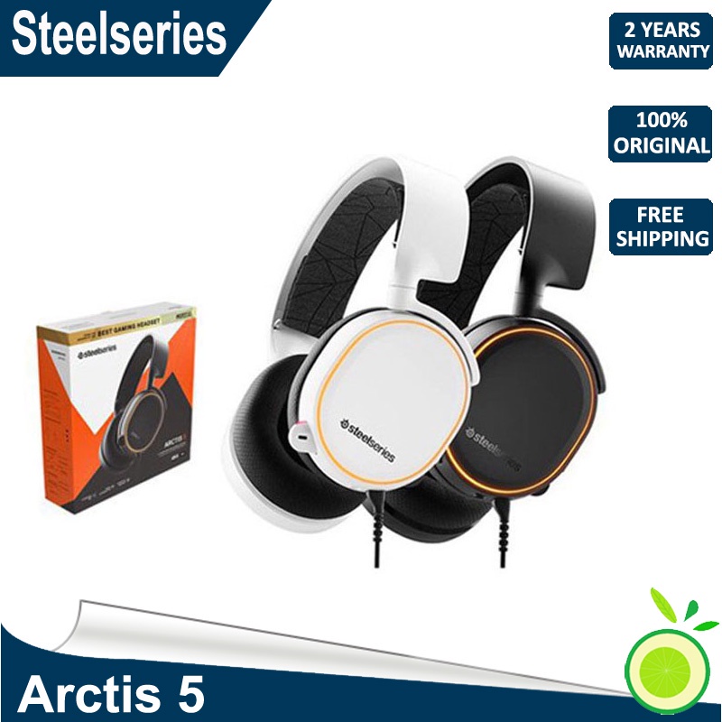 SteelSeries Arctis 5 RGB head-mounted listening debate 7.1 noise-reducing headset with wheat ...