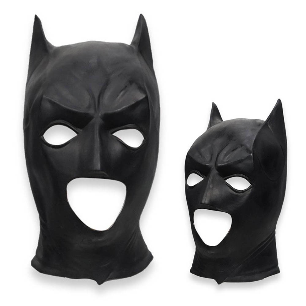 Batman Full Mask With Cowl The Dark Knight Rises Latex Helmet Adult ...