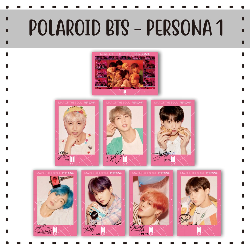 Polaroid KPOP BTS MAP OF THE SOUL : PERSONA (TTD All Member) | Shopee ...