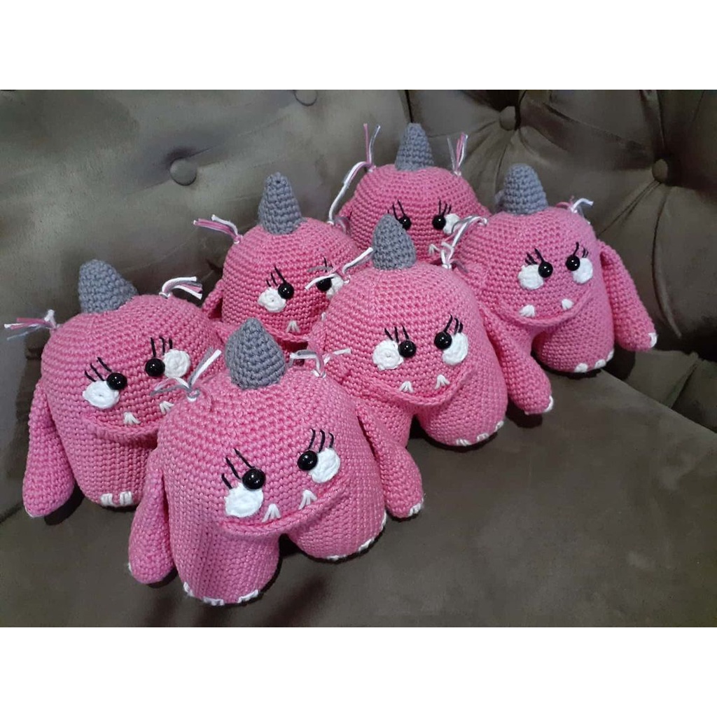 Amigurumi crochê monstrinhos divertidos | Shopee Brasil