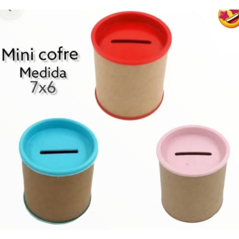 20 Mini Cofrinhos para personalizar , medida 7x6 (papelao kraf) festa ...