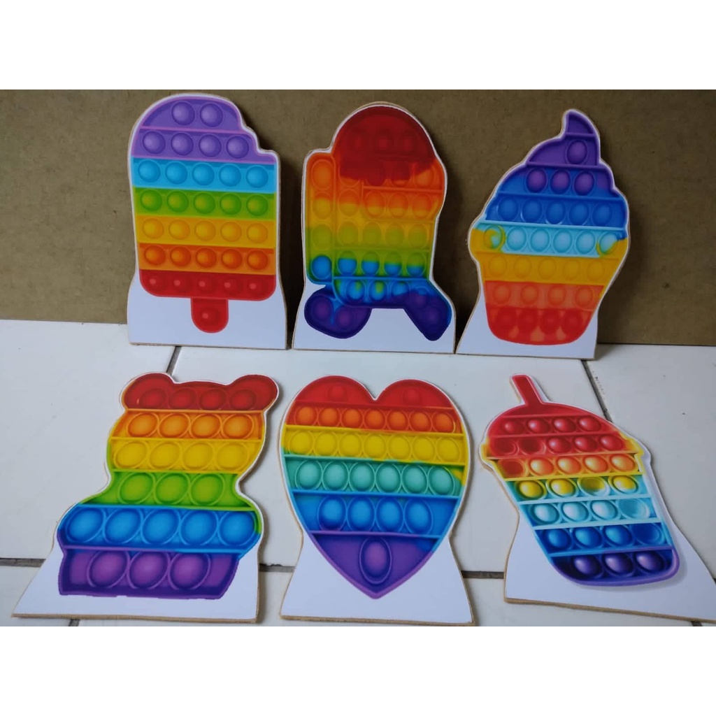 kit pop it 8 displays de mdf de 20cm | Shopee Brasil