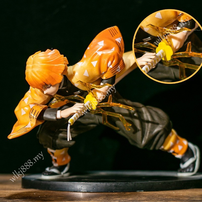 Bonecos Action Figure Demon Slayer Zenitsu Agatsuma De 15CM | Shopee Brasil