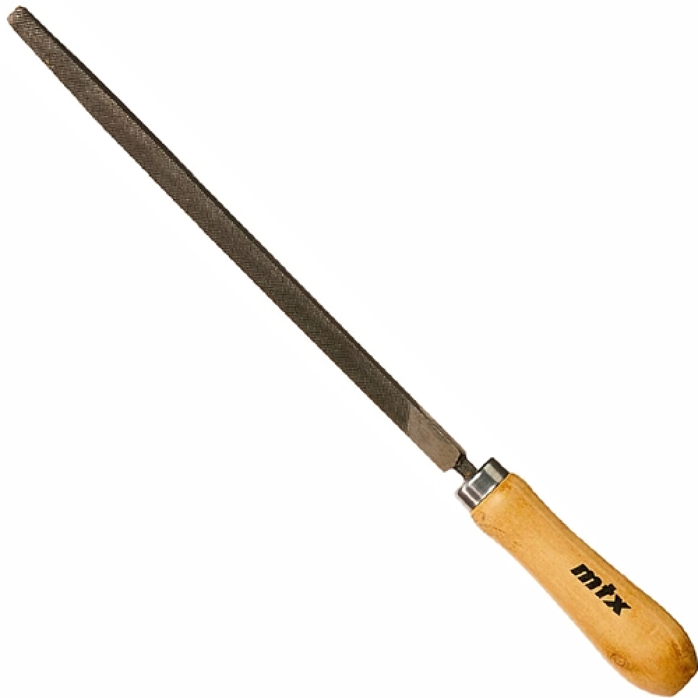 Lima Triangular 8’’ Com Cabo de Madeira - MTX 1602655 | Shopee Brasil