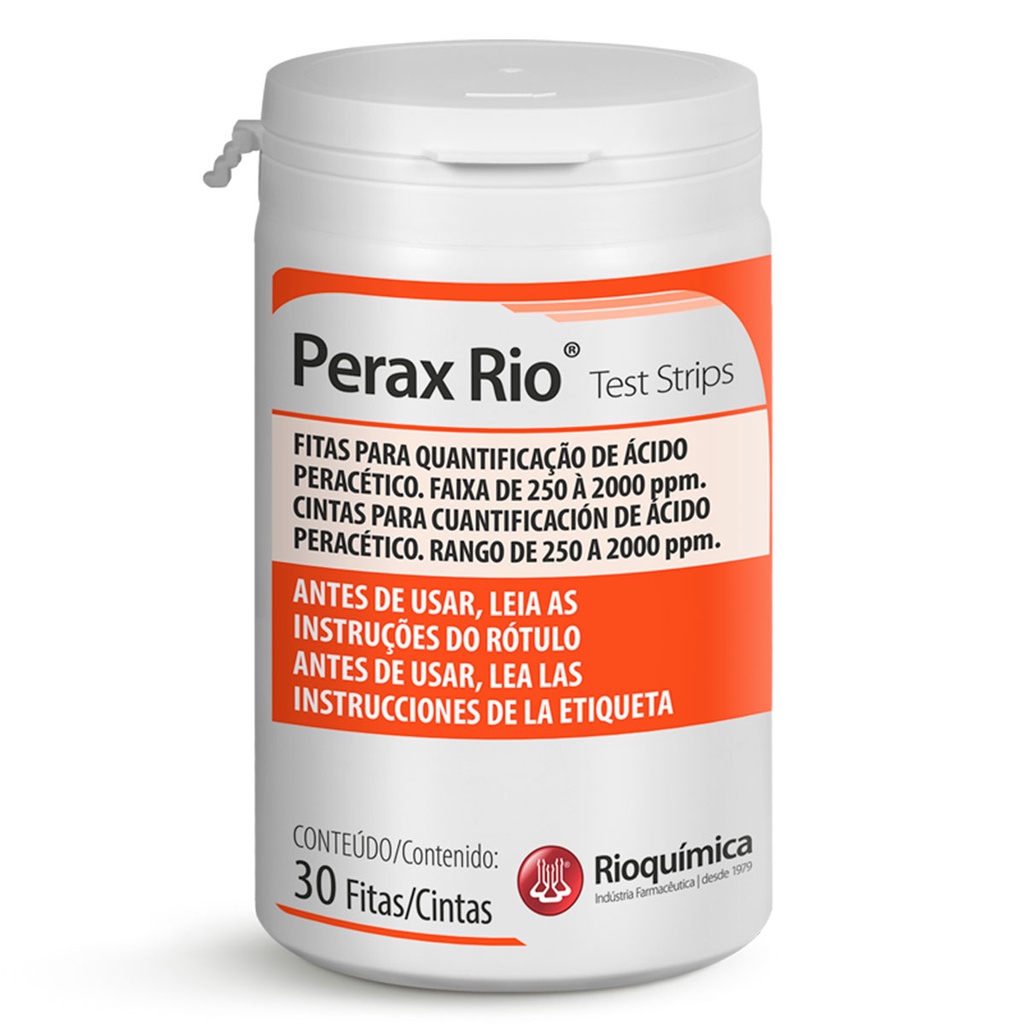 Fita Teste Perax Rio - Embalagem com 30 unidades | Shopee Brasil