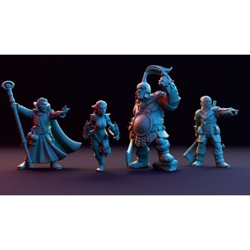Miniaturas "BG - D&D - RPG " Personagens RPG Dungeons And Dragons ...