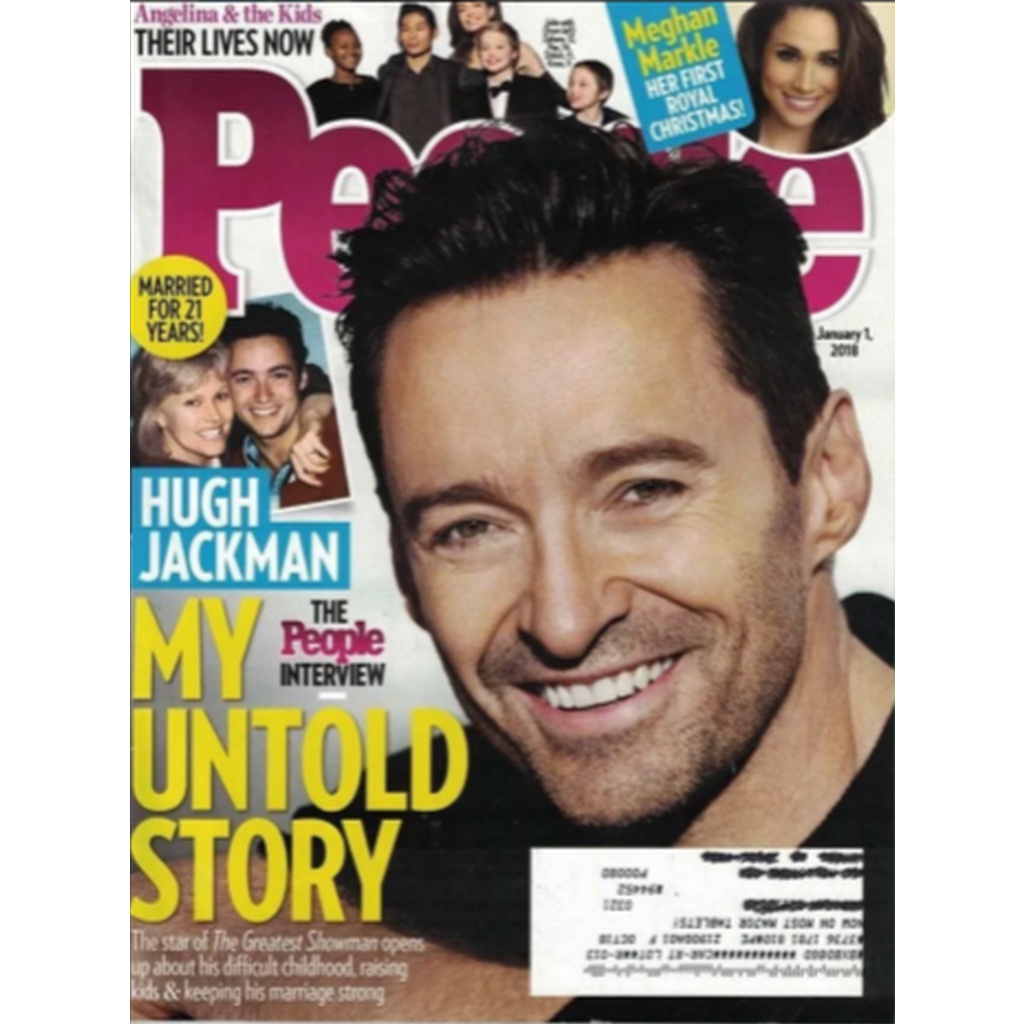 REVISTA PEOPLE, DE 1 DE JANEIRO DE 2018, COM HUGH JACKMAN NA CAPA ...