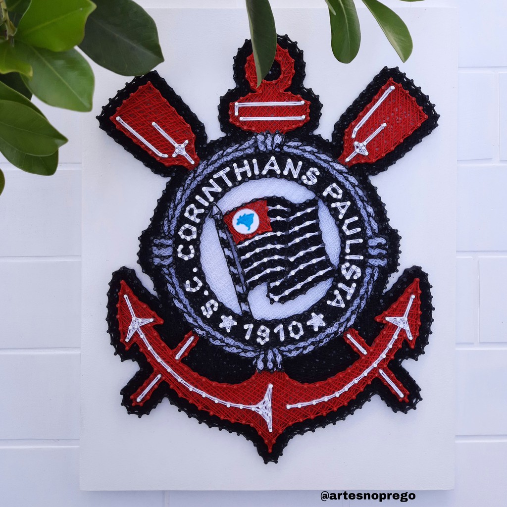Quadro decorativo Escudo do Corinthians | Shopee Brasil
