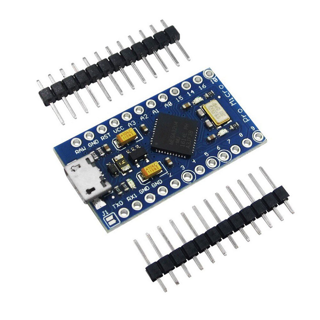 Placa Compatível Arduino Pro Micro ATmega32u4 5V 16MHz Micro USB ...