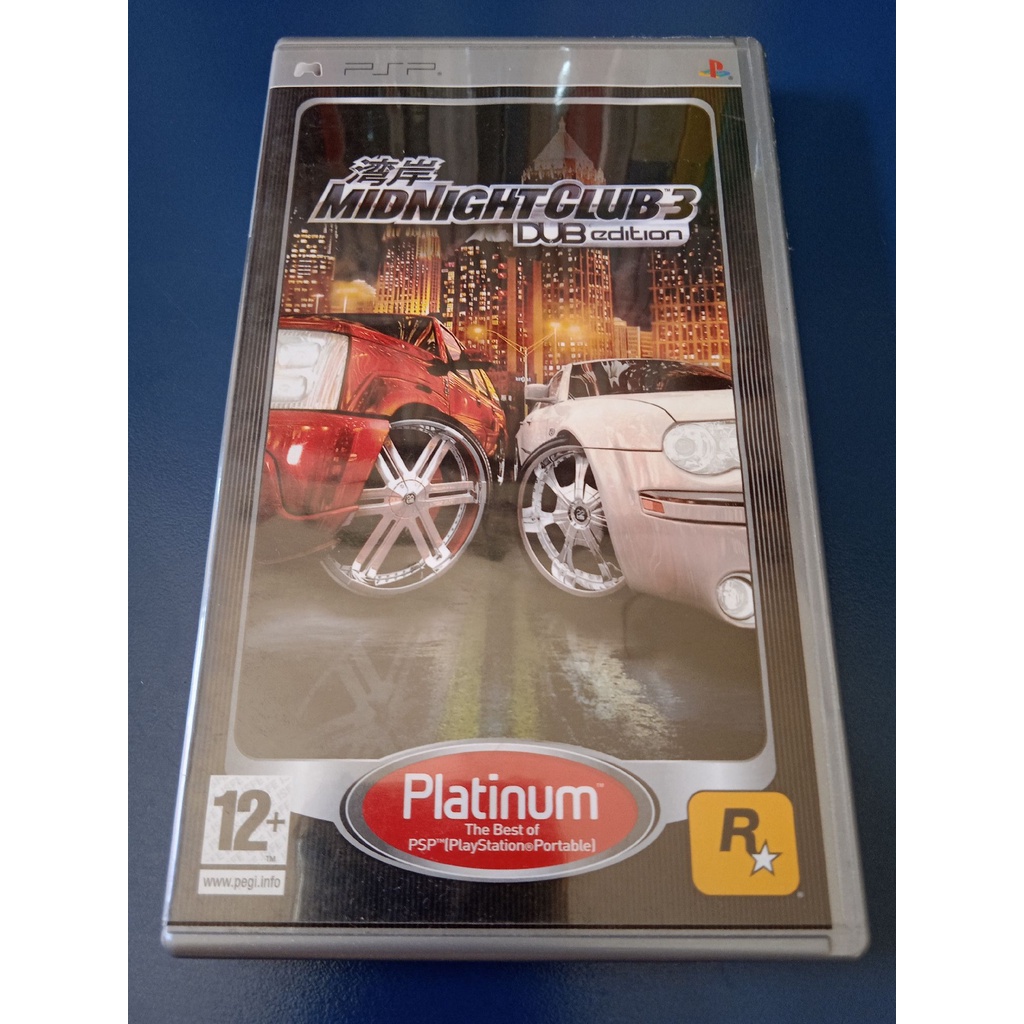midnight club 3 dub edition psp *(somente a caixa e o encarte sem o ...
