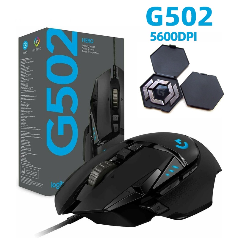 Mouse Mecânico Ergonômico G502 Com Fio Rgb Gaming Mouse | Shopee Brasil