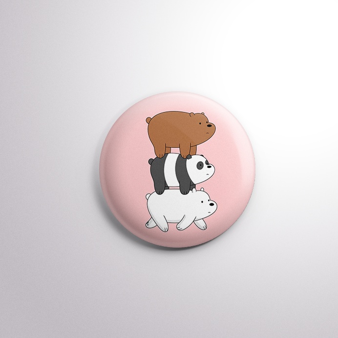 Bottons Urso Sem Curso (3,5cm & 4,5cm) - Botom / Boton / Broche ...