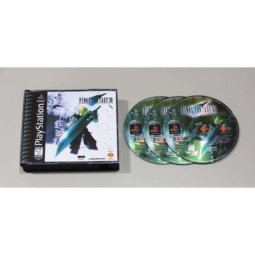 Ps1 - Final Fantasy 7 Vii - 3 Discos - Leia a descrição | Shopee Brasil