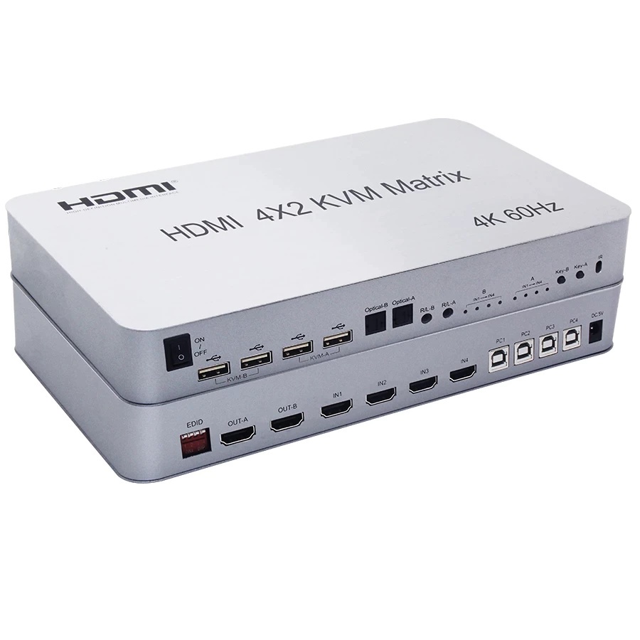 Chaveador Switcher KVM HDMI 4x2 Matrix 4k 60 Hz KVM Matrix | Shopee Brasil Chaveador Switcher KVM HDMI 4x2 Matrix 4k 60 Hz KVM Matrix | Shopee Brasil