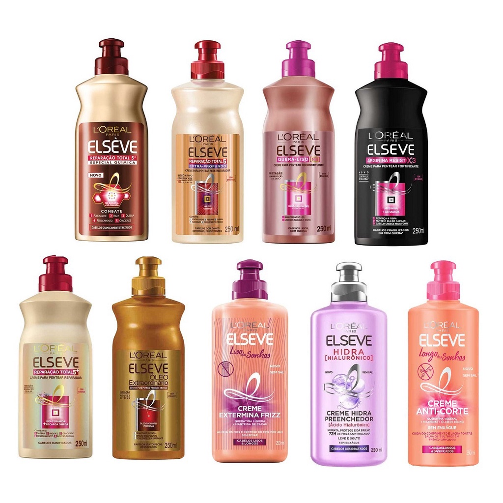 Creme Para Pentear Elseve L'Oréal Paris 250ML | Shopee Brasil