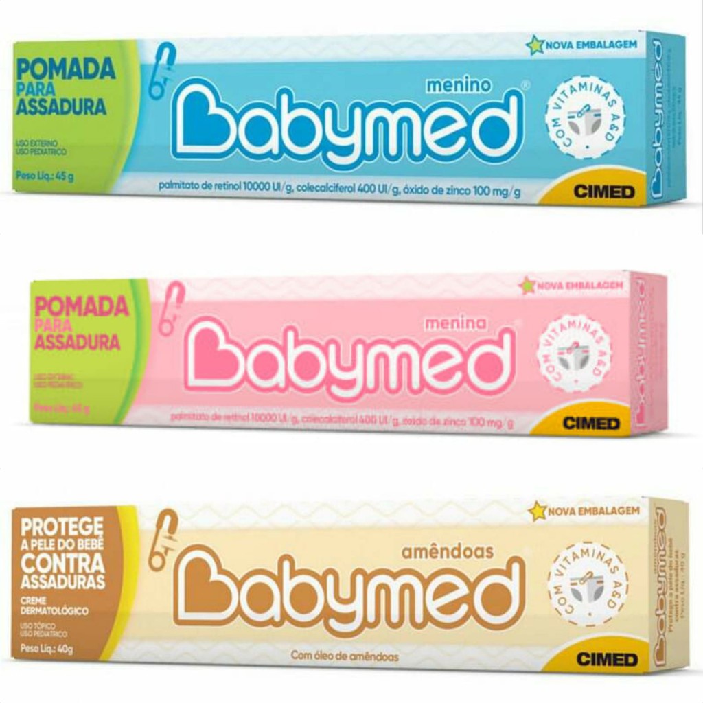 Pomada para assaduras bebê Babymed 45g | Shopee Brasil