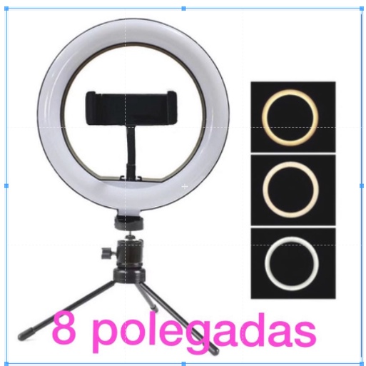 Ring Light Iluminador Led 6 Polegadas Ou 8 Polegadas | Shopee Brasil
