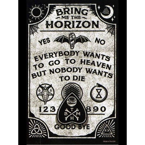 Placa Decorativa Poster Banda Flyer Bring me The Horizon BMTH Metal Emo ...