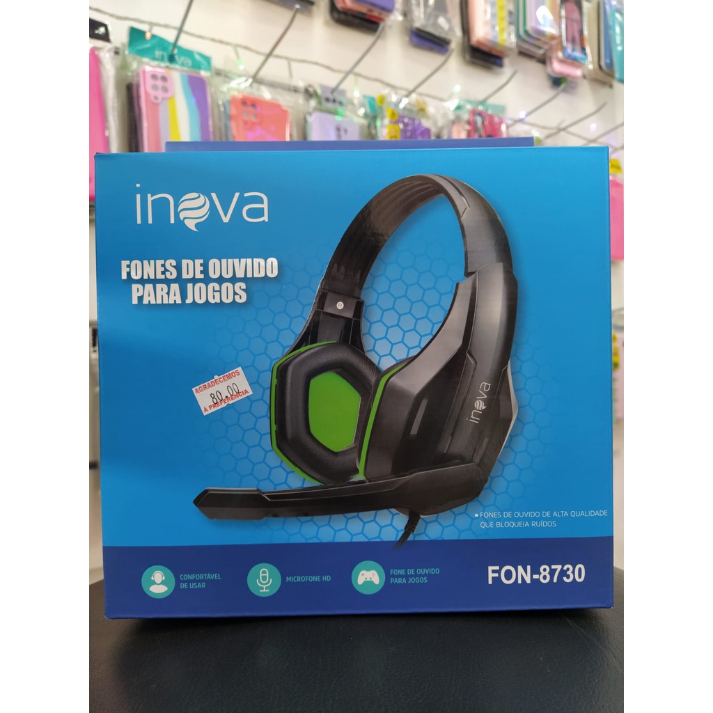 Fone Gamer Inova para PC | Shopee Brasil