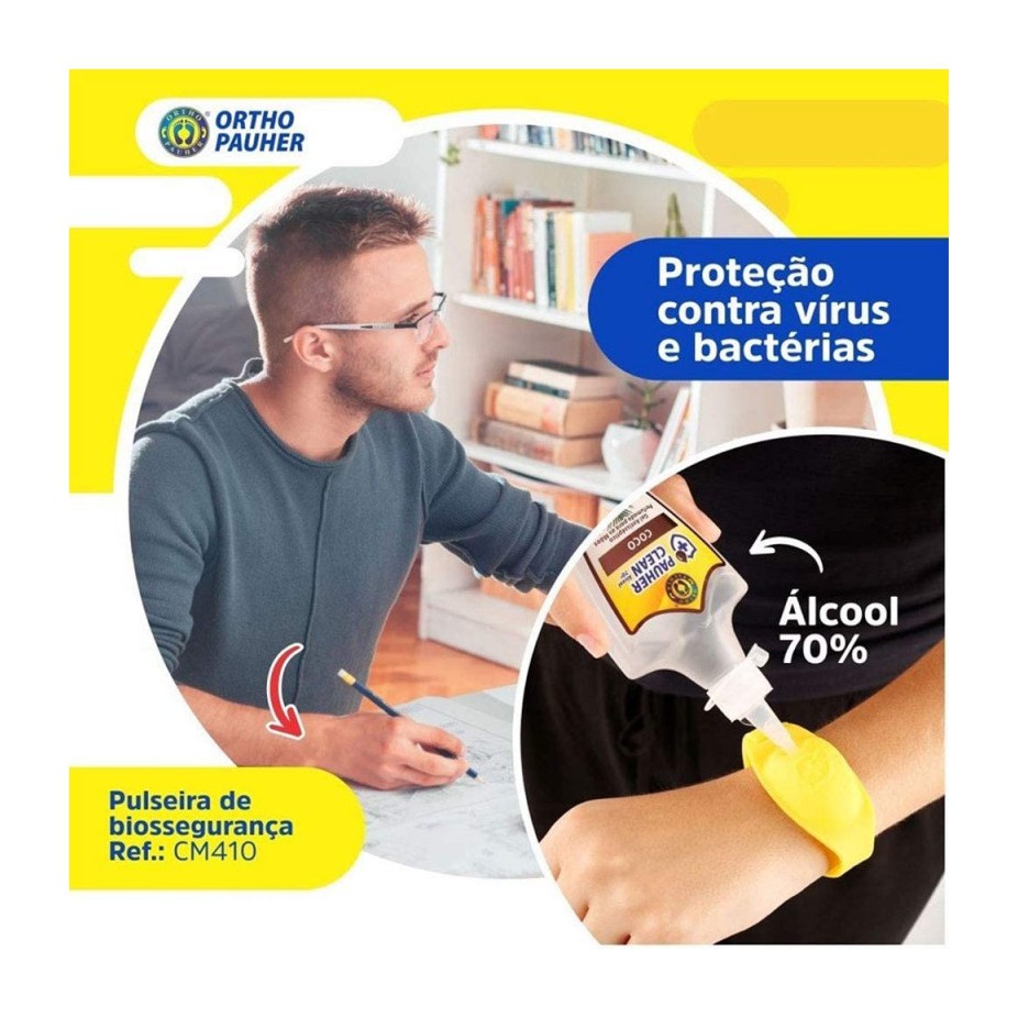 Pulseira Dispenser Biossegurança Álcool Gel, Repelentes, Protetor Solar ...