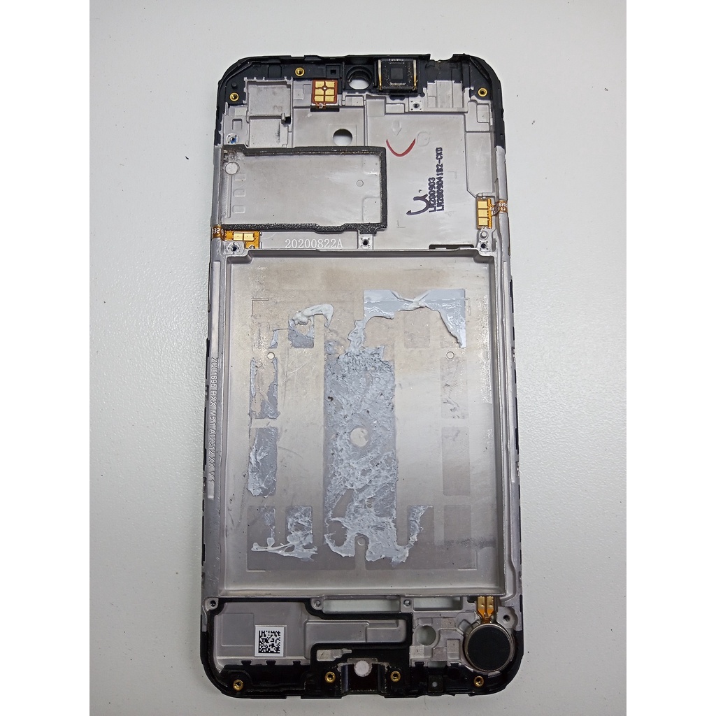 Carcaça A01 Samsung A015 Aro Central Com Flex Botões Volume E Power ...